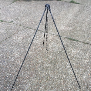 150cm Cooking Tripod With Forged Twists - Etsy