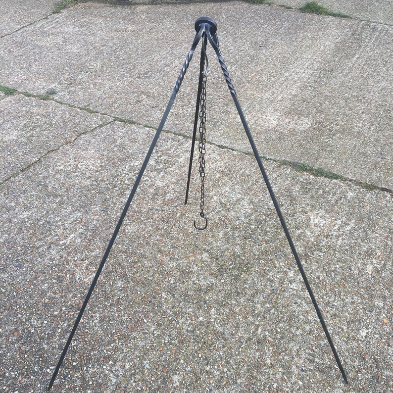 150cm Cooking Tripod With Forged Twists - Etsy