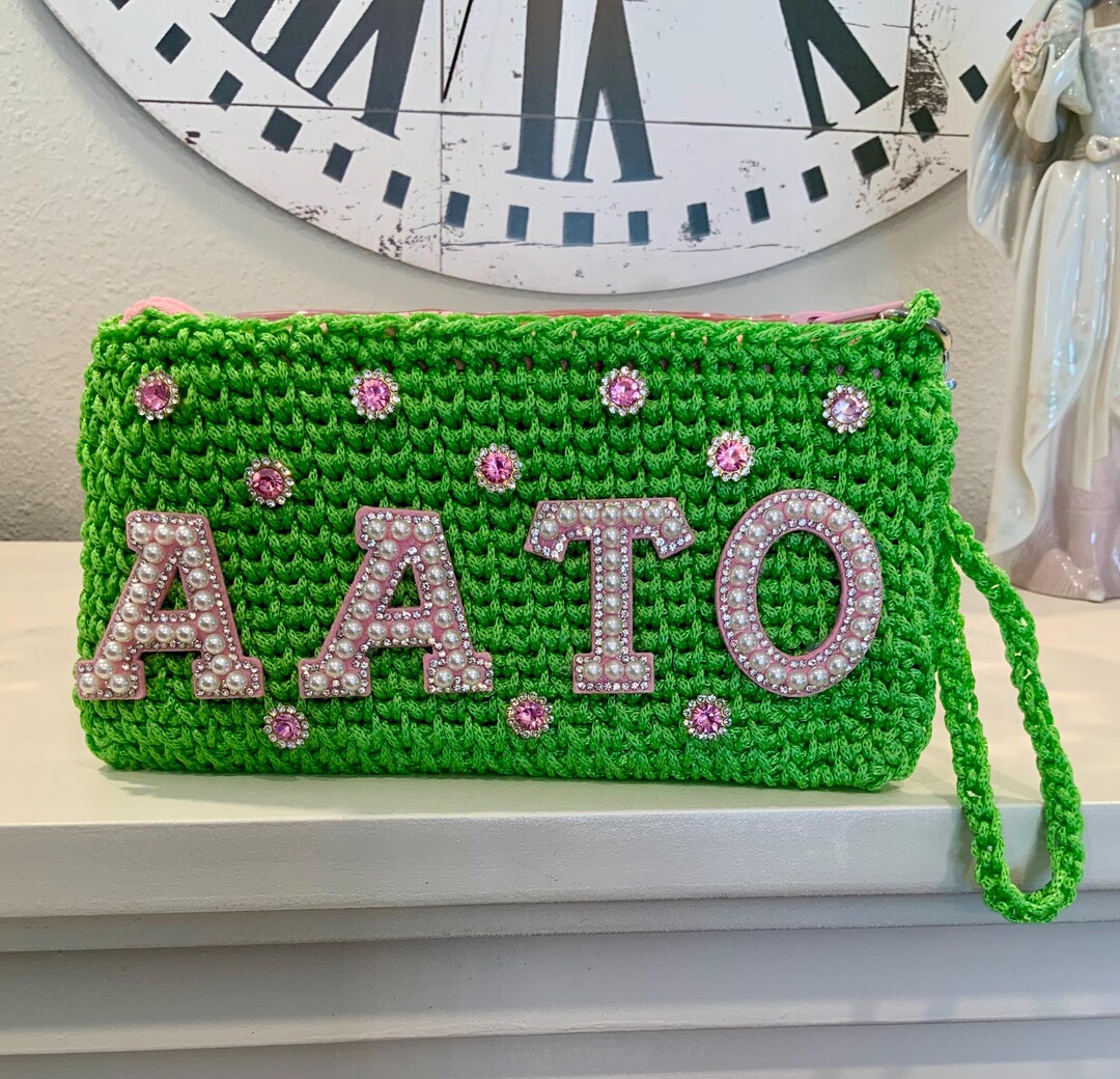 The Pretty Girl Bag by Heymydarlin Custom Handmade Crochet Wristlet - Etsy