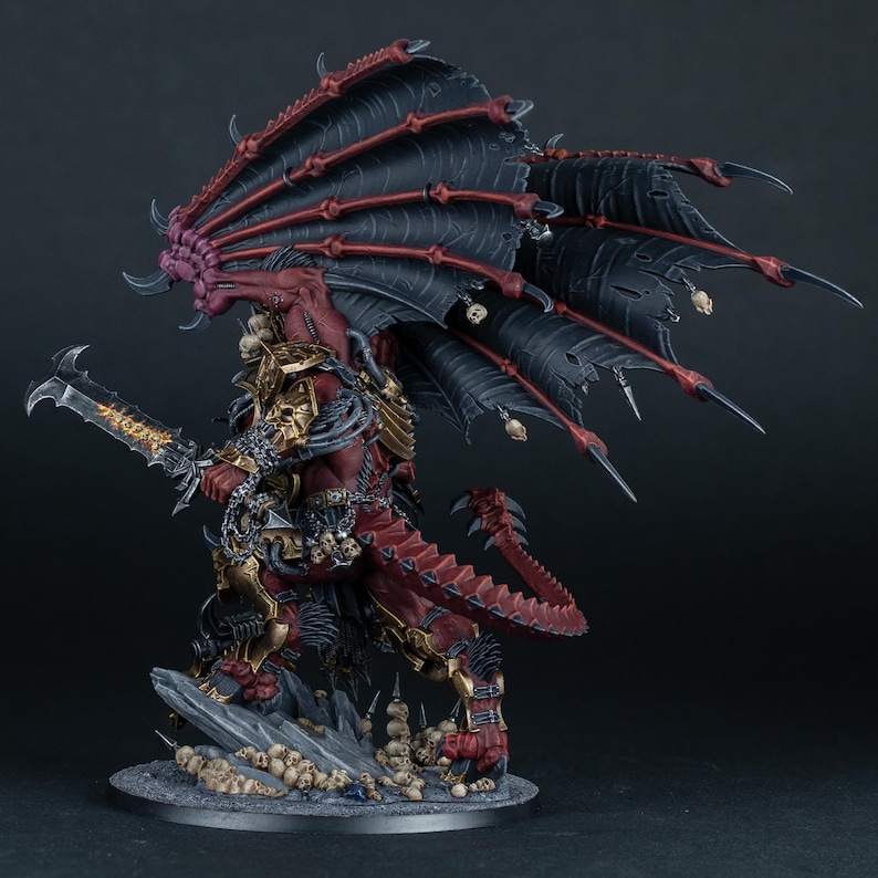 Angron, Daemon Primarch of Khorne Warhammer 40k Hand Painted Box-art ...