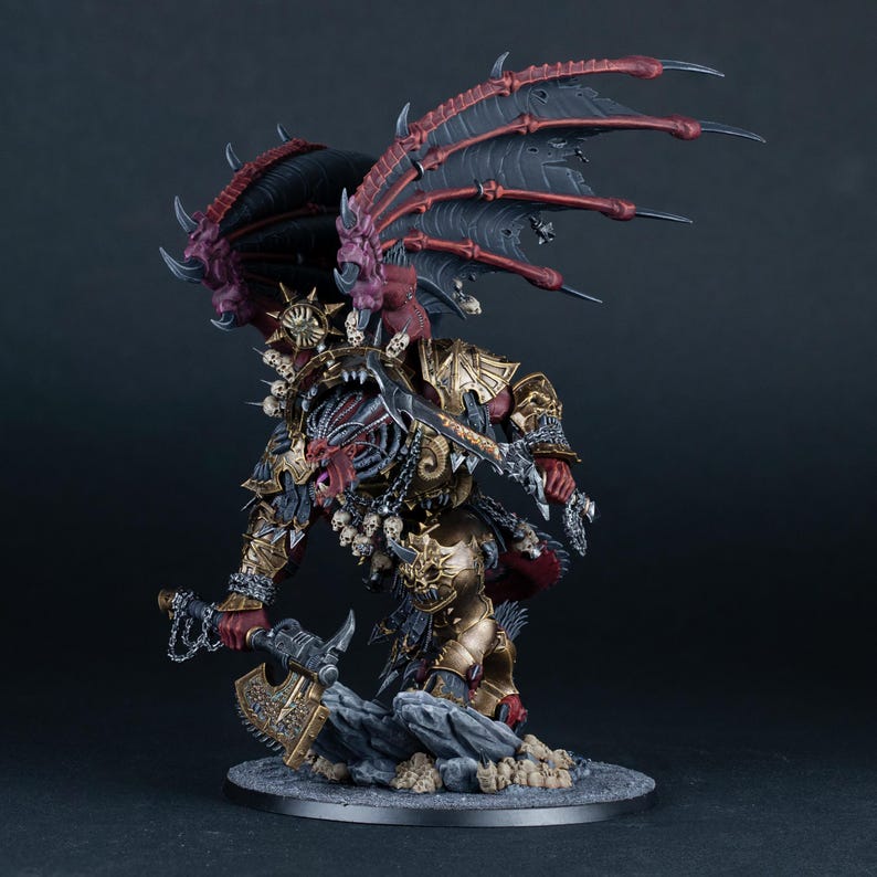 Angron, Daemon Primarch of Khorne Warhammer 40k Hand Painted Box-art ...