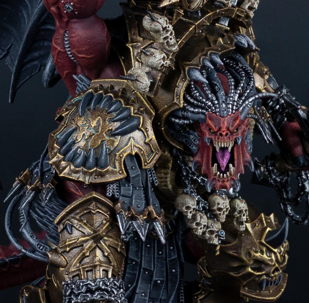 Angron, Daemon Primarch of Khorne Warhammer 40k Hand Painted Box-art ...