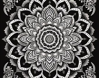 2 Images 4 Files Mandy and Bella Mandala Artwork and Coloring Page for ...