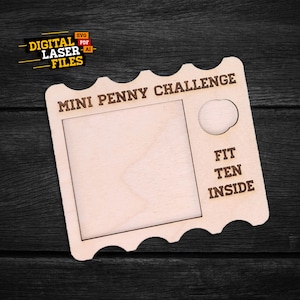 Mini Penny Challenge Puzzle SVG + Ai Laser Cut Files -- INSTANT ...