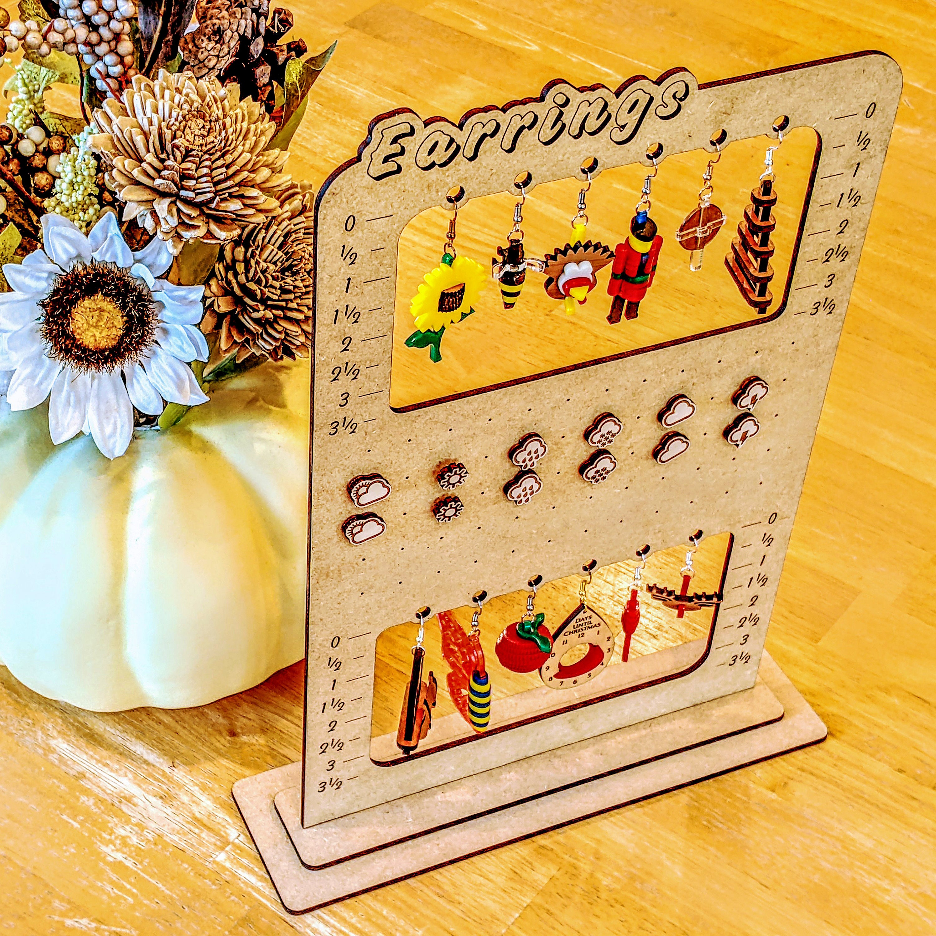 Stand up Earring Stand SVG + Ai Laser Cut Files -- INSTANT DOWNLOAD - Etsy