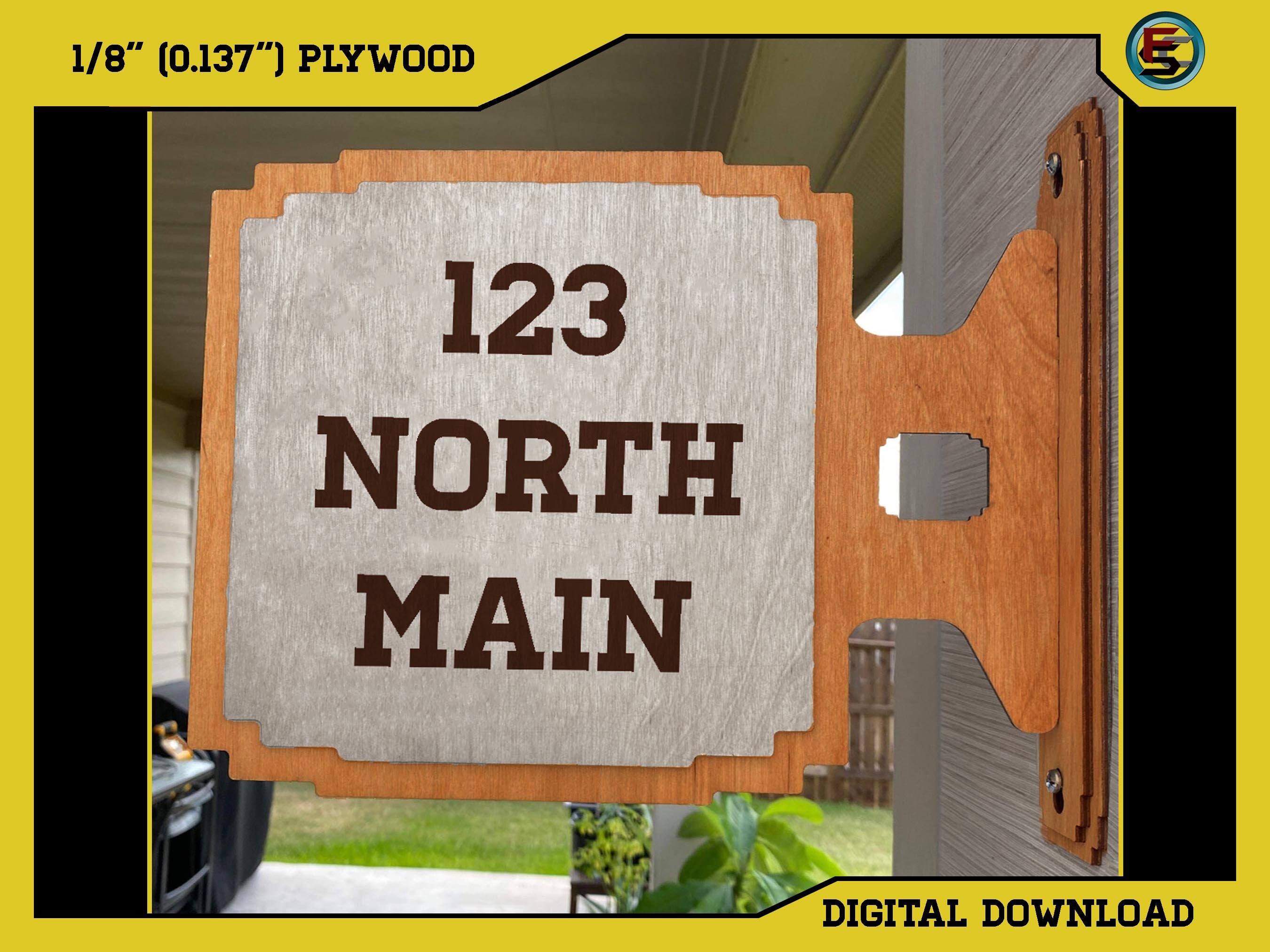 Square Wall Sign SVG Ai Laser Cut Files INSTANT DOWNLOAD - Etsy