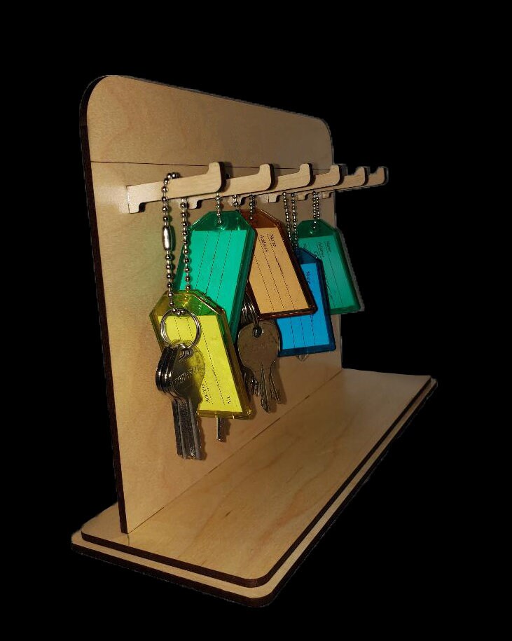 Customizable Keychain Stand SVG Ai Laser Cut Files - Etsy