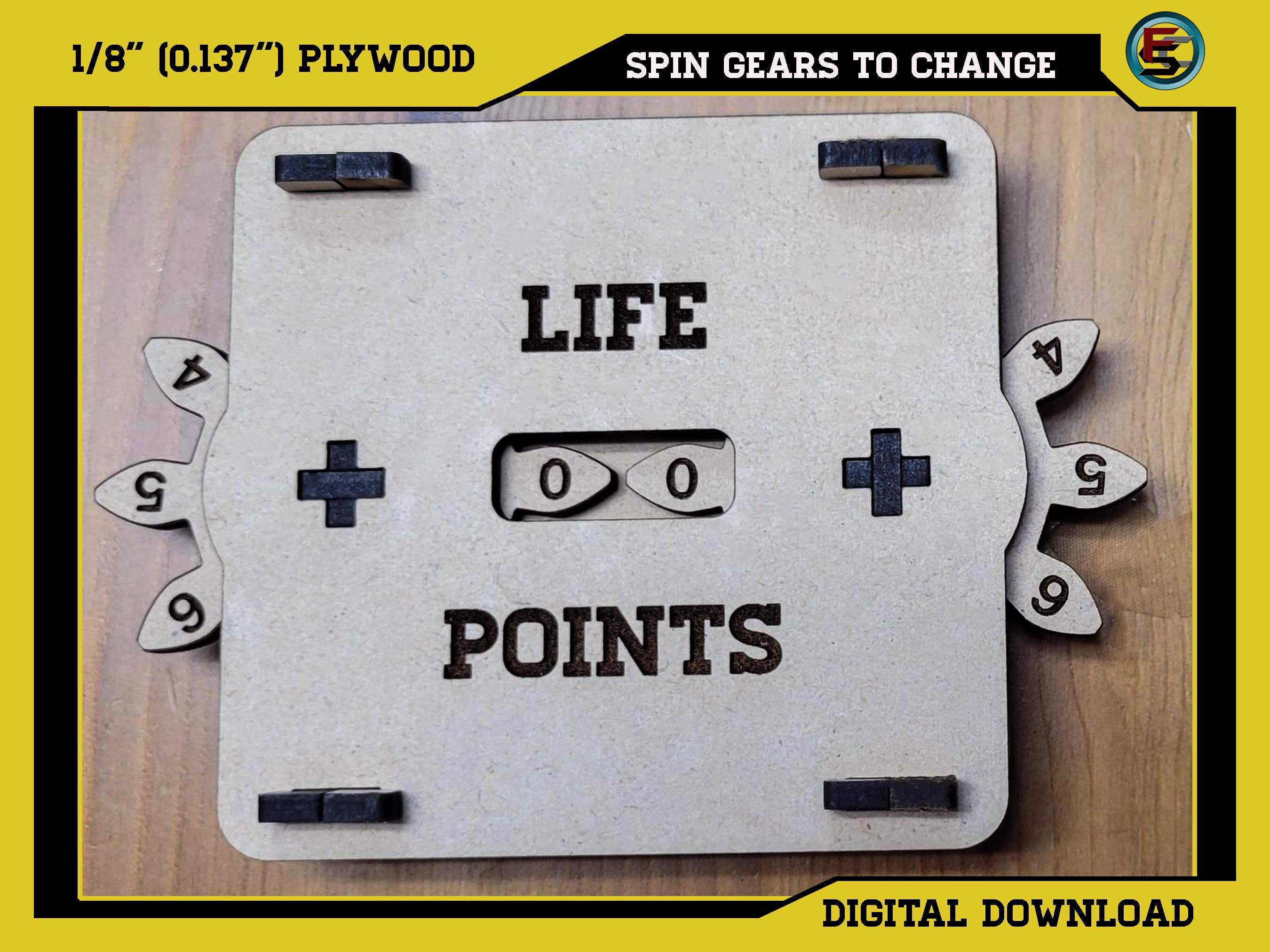 Life Counter SVG Ai Laser Cut Files INSTANT DOWNLOAD - Etsy