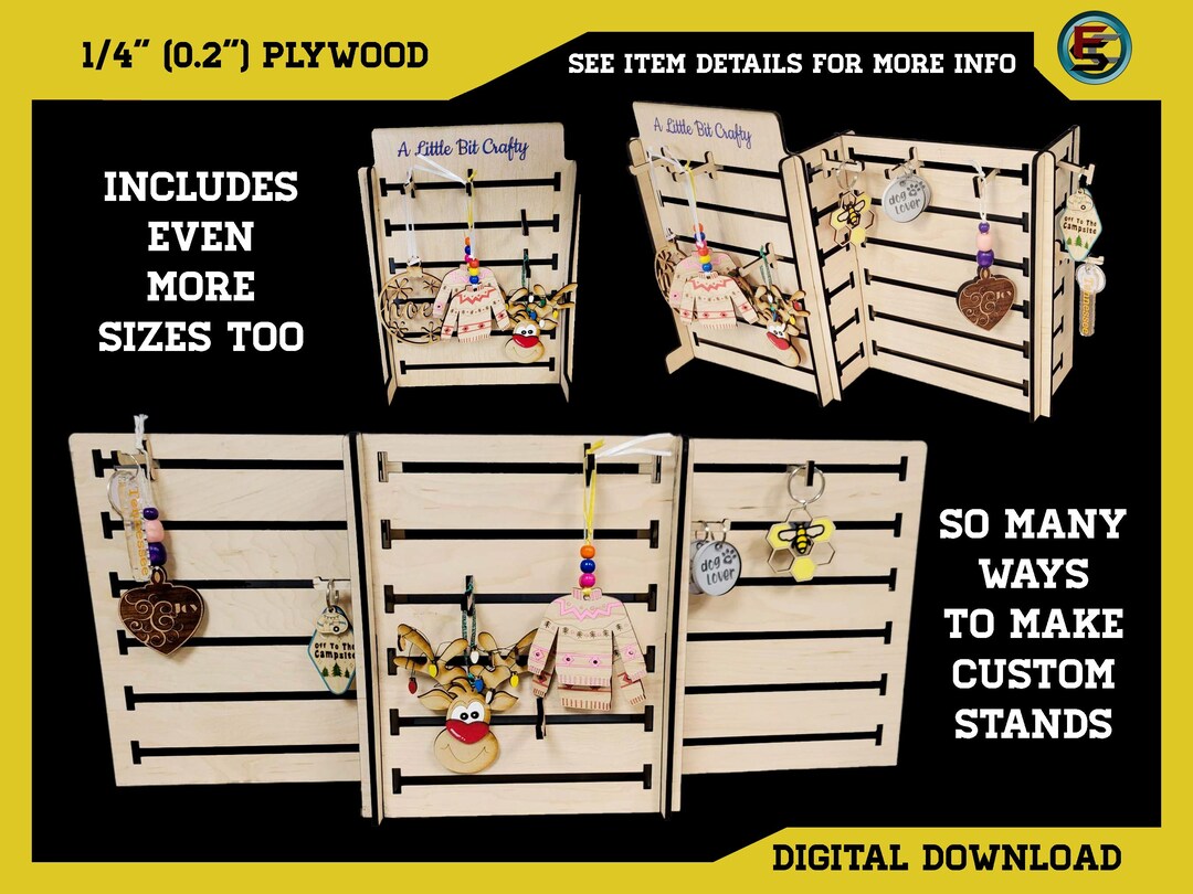 Small Slotted Modular Display Stand SVG Ai Laser Cut Files - Etsy