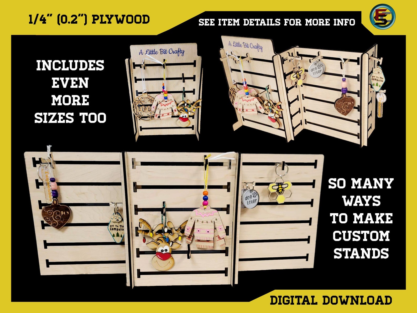 Small Slotted Modular Display Stand SVG Ai Laser Cut Files - Etsy