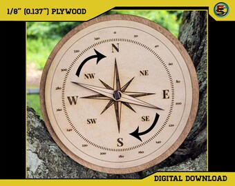Laser Cut Files Svg Compass - Etsy