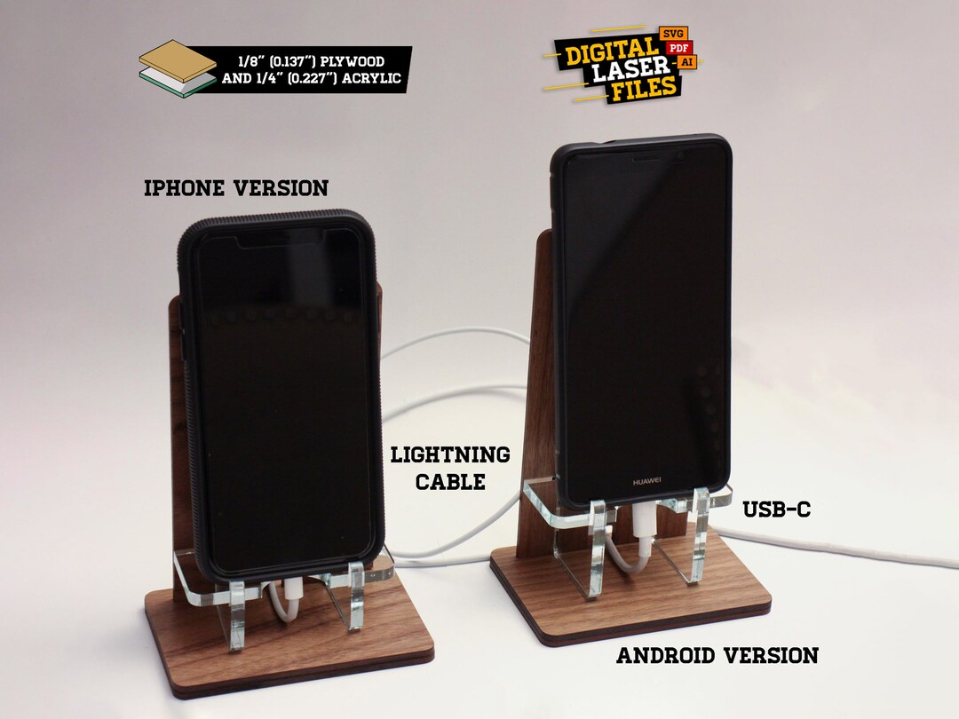Android/iphone Stand SVG + Ai Laser Cut Files -- INSTANT DOWNLOAD - Etsy