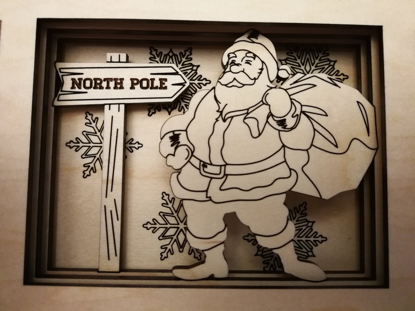 North Pole Box SVG Ai Laser Cut Files INSTANT DOWNLOAD - Etsy