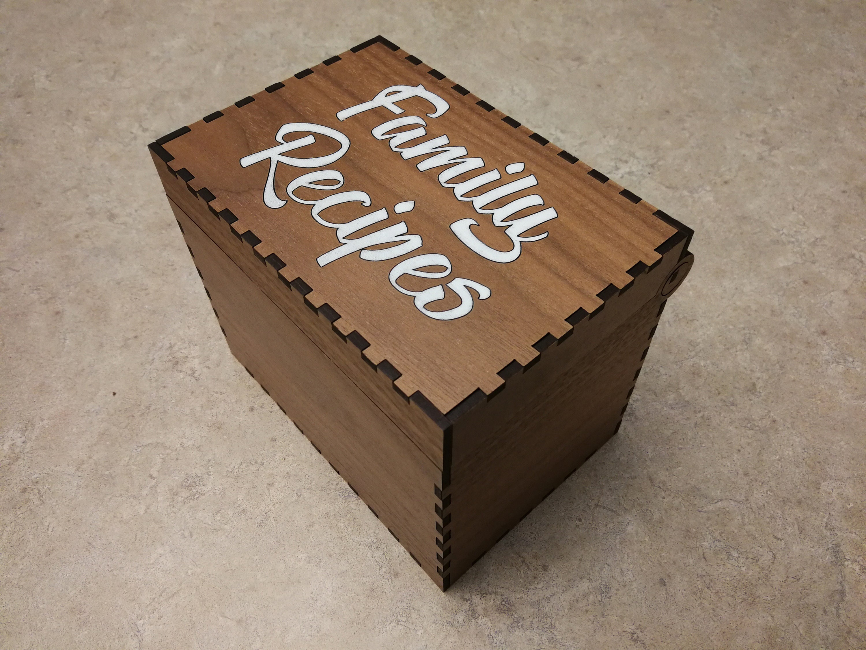 Recipe Box SVG Ai Laser Cut Files INSTANT DOWNLOAD - Etsy