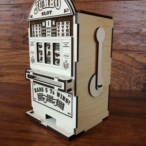 Slot Machine Box Svg + Ai Laser Cut Files -- INSTANT DOWNLOAD - Etsy