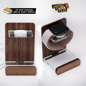 Apple Watch Stand SVG + Ai Laser Cut Files -- INSTANT DOWNLOAD - Etsy