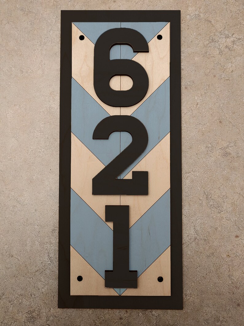 Vertical Address Sign Svg Ai Laser Cut Files INSTANT - Etsy