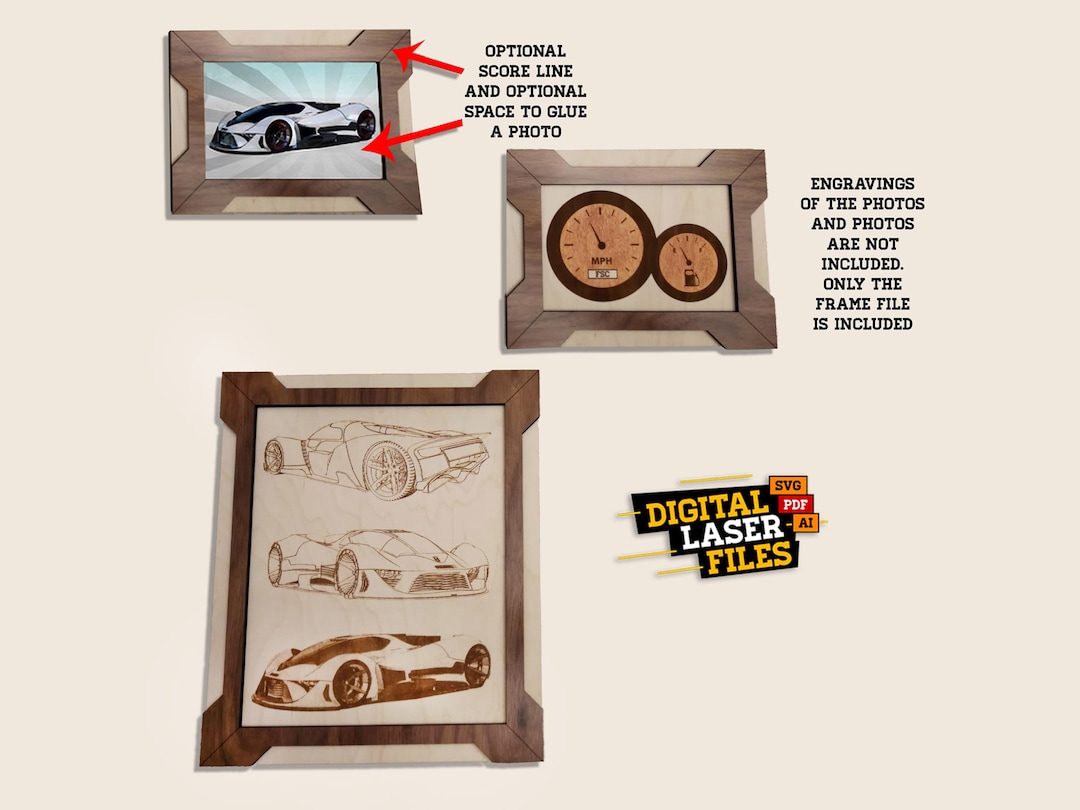 X Frame SVG + Ai Laser Cut Files -- INSTANT DOWNLOAD - Etsy