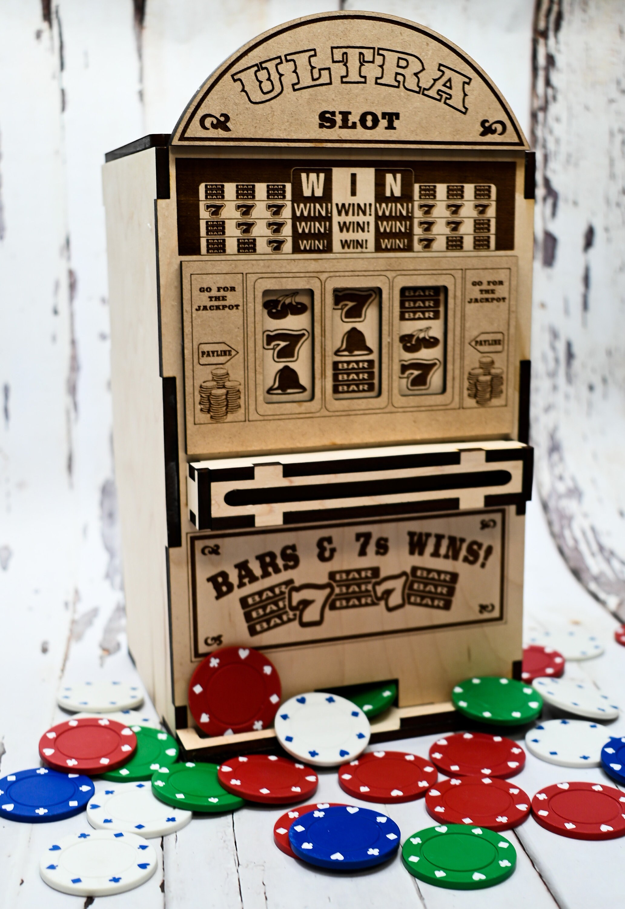 XL Slot Machine Box Svg Ai Laser Cut Files INSTANT | Etsy