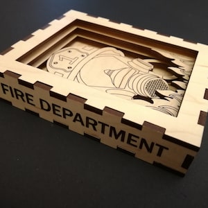 Fire Department Box SVG + Ai Laser Cut Files -- INSTANT DOWNLOAD - Etsy