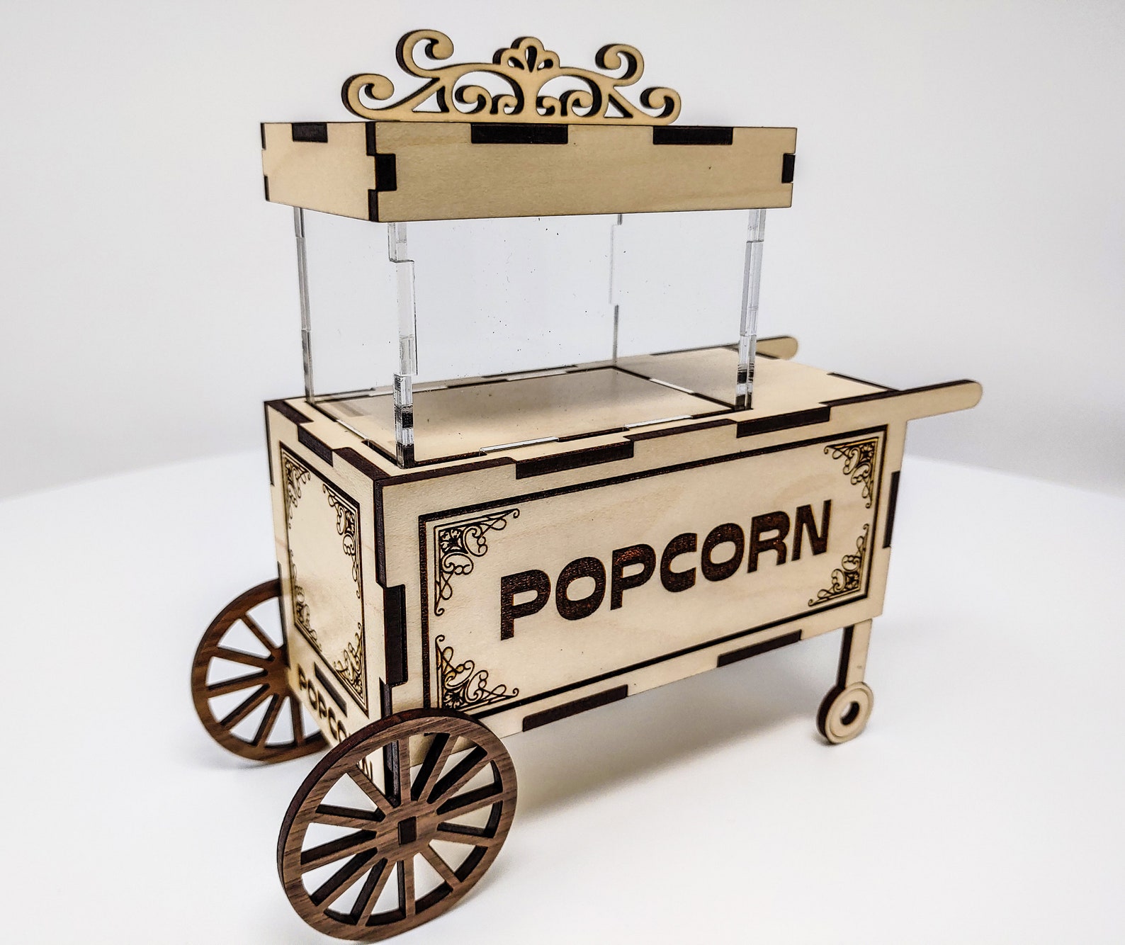 Popcorn Stand SVG + Ai Laser Cut Files -- INSTANT DOWNLOAD - Etsy