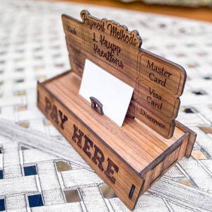 Raised Payment Stand SVG + Ai Laser Cut Files -- INSTANT DOWNLOAD - Etsy