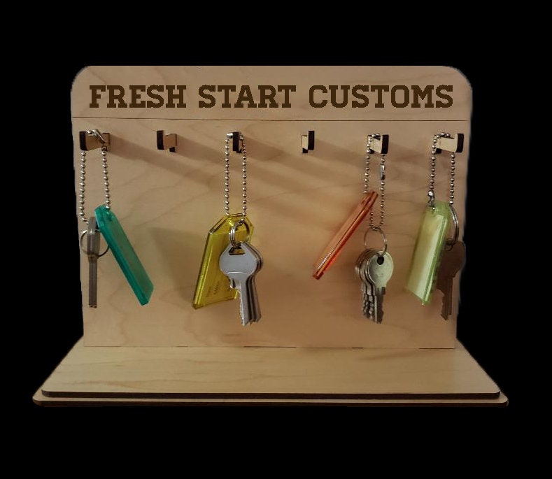 Customizable Keychain Stand SVG Ai Laser Cut Files - Etsy