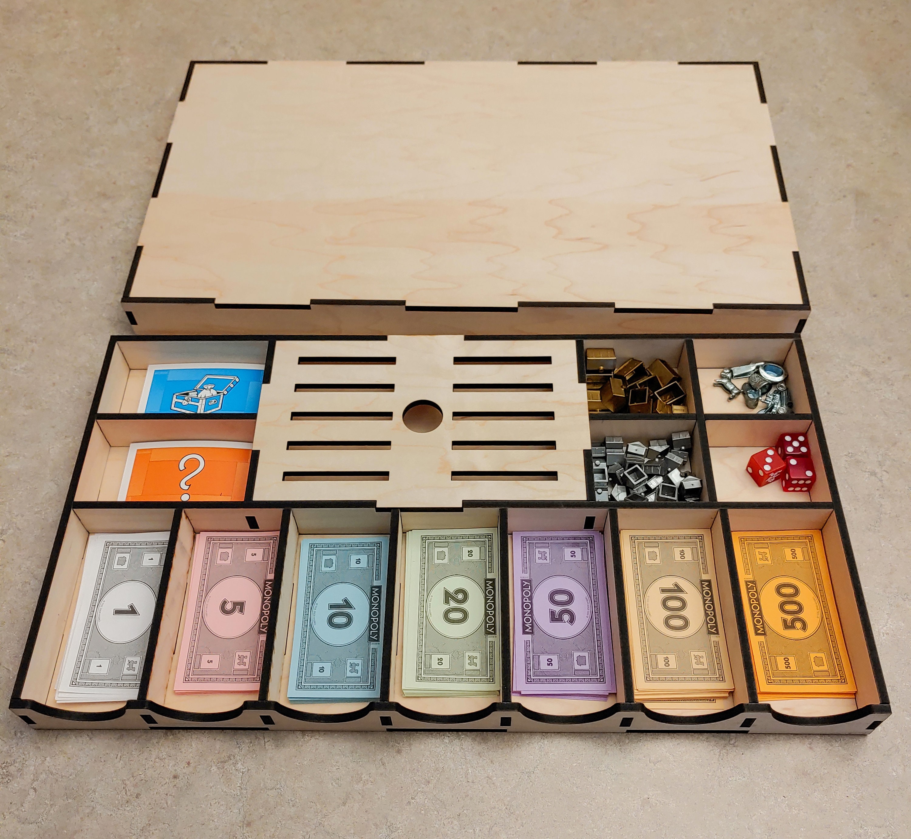 Board Game Bank Box SVG + Ai Laser Cut Files -- INSTANT DOWNLOAD - Etsy