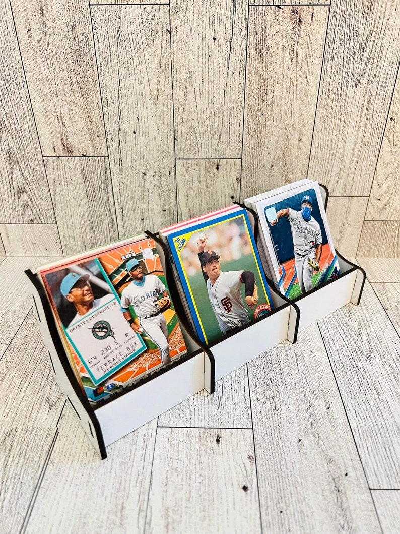 3 Tray Card Deck Display SVG Ai Laser Cut Files INSTANT - Etsy