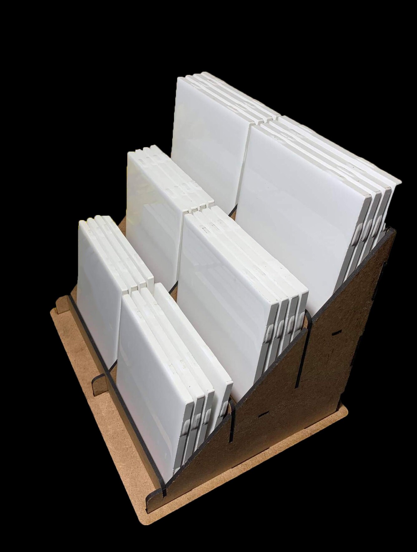 6 Slot Tile Display SVG Ai Laser Cut Files INSTANT - Etsy Australia