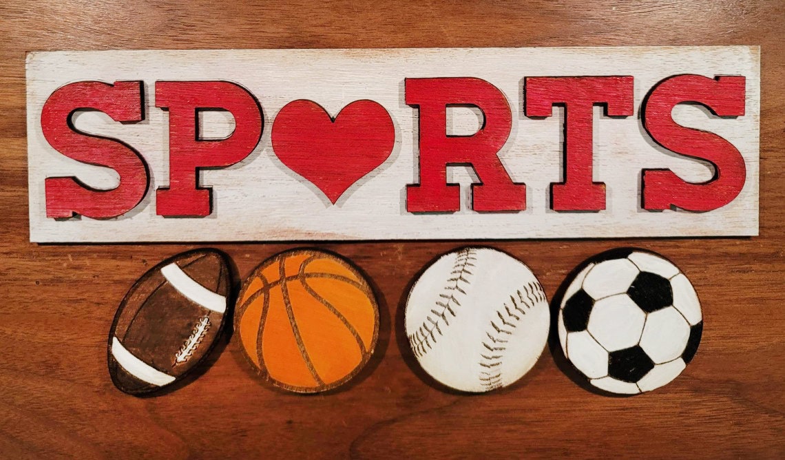 Sports Sign SVG Ai Laser Cut Files INSTANT DOWNLOAD - Etsy