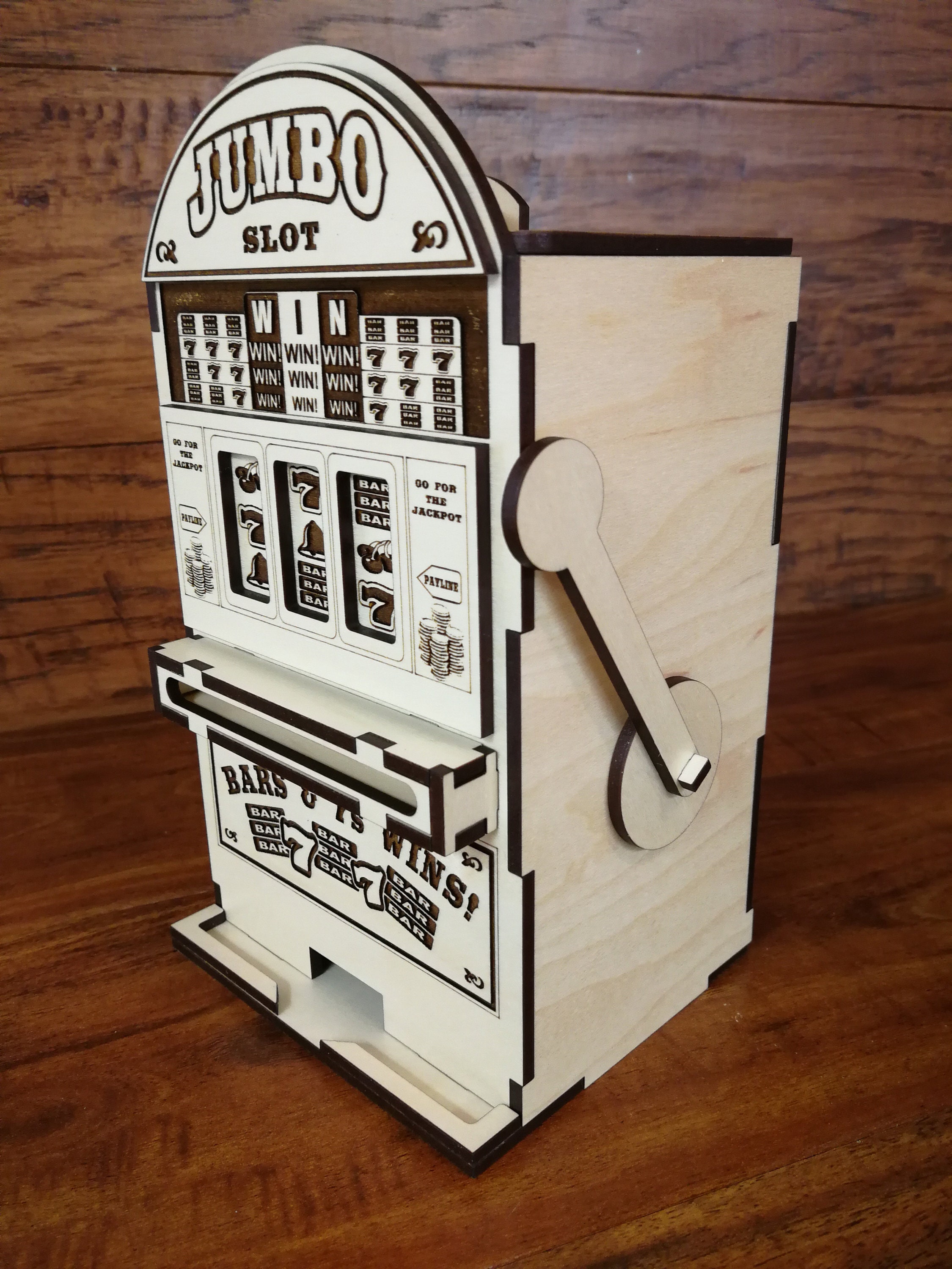 Slot Machine Box Svg Ai Laser Cut Files INSTANT DOWNLOAD - Etsy Australia