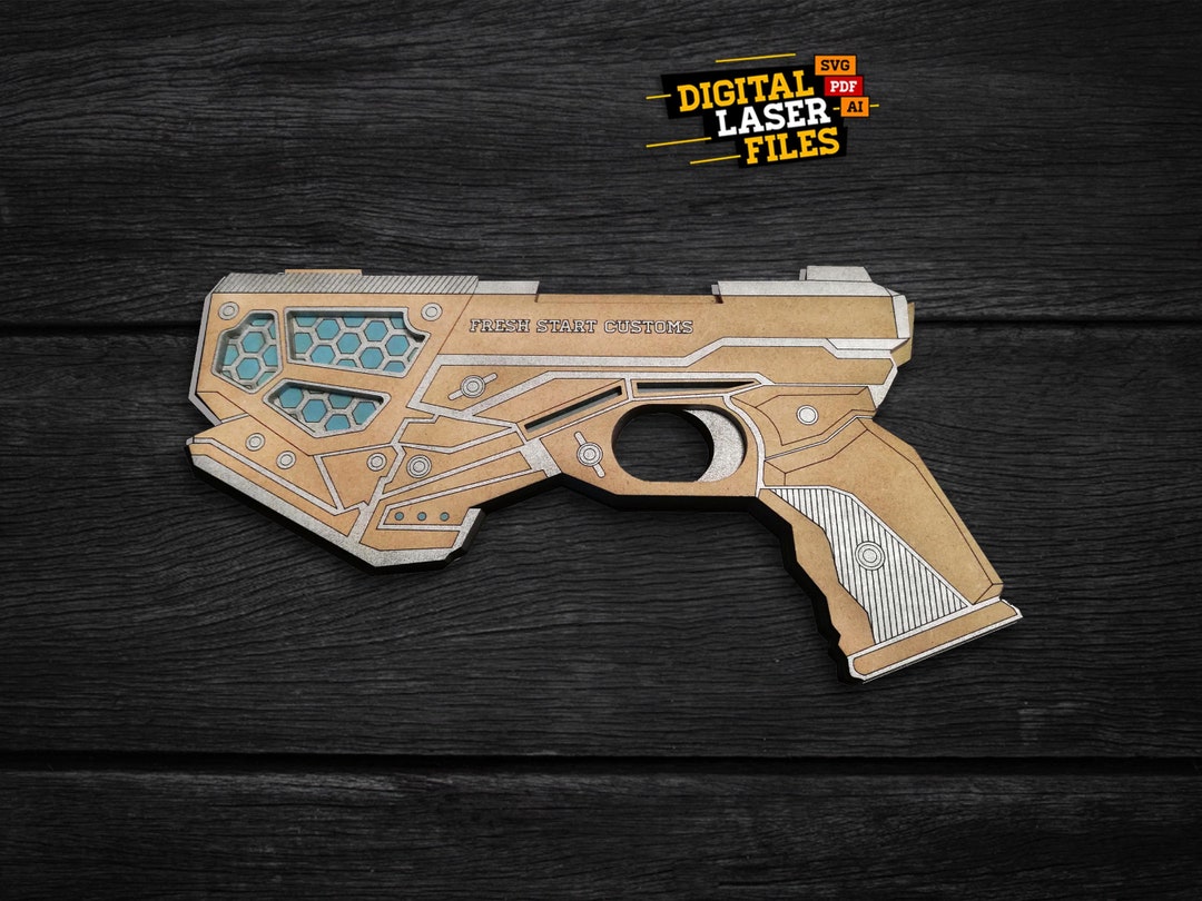 CR8-GRIDLOCK cosplay gun svg Ai Laser Cut Files DESCARGA INSTANTE ...