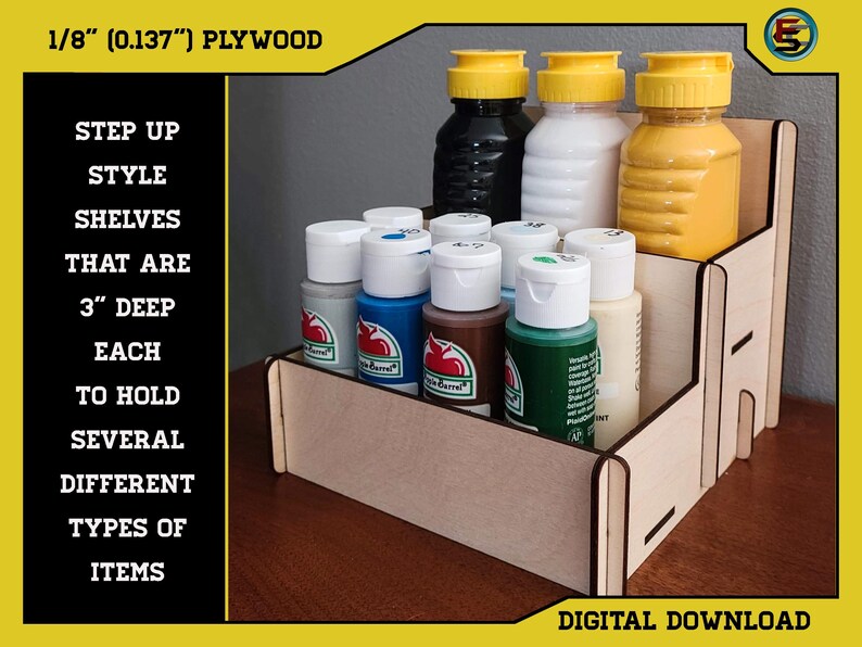 Small Step up Display SVG Ai Laser Cut Files INSTANT - Etsy