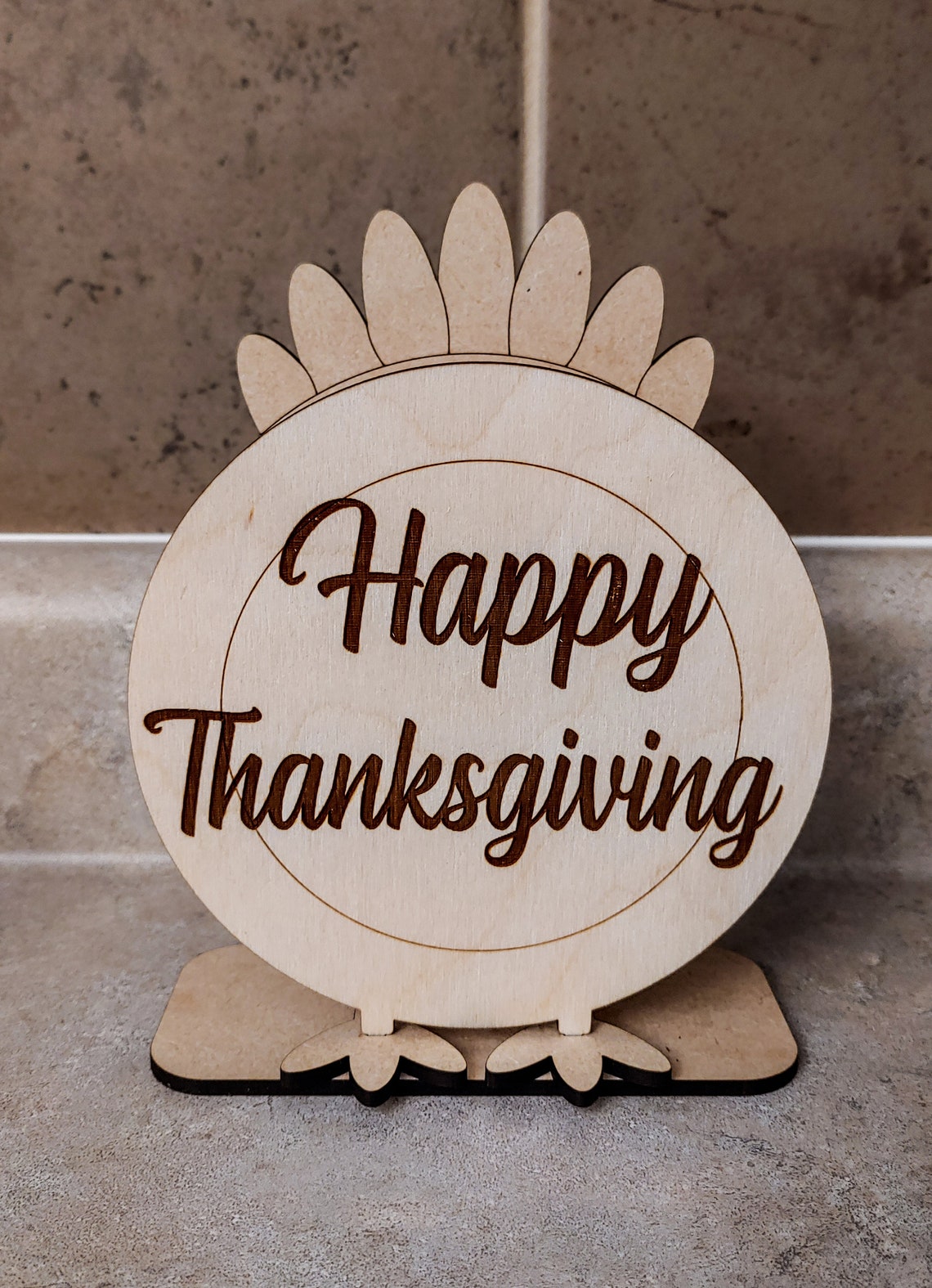 Thanksgiving Holder SVG + Ai Laser Cut Files -- INSTANT DOWNLOAD - Etsy