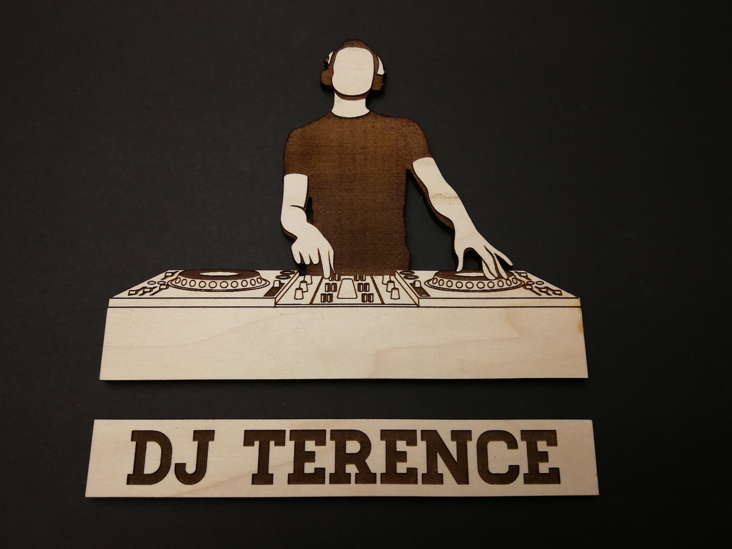 Dj Name Plate SVG Ai Laser Cut Files INSTANT DOWNLOAD - Etsy Australia