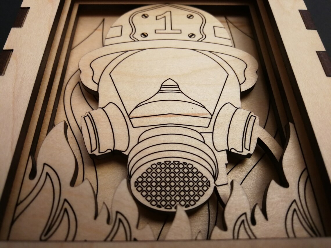 Fire Department Box SVG Ai Laser Cut Files INSTANT - Etsy