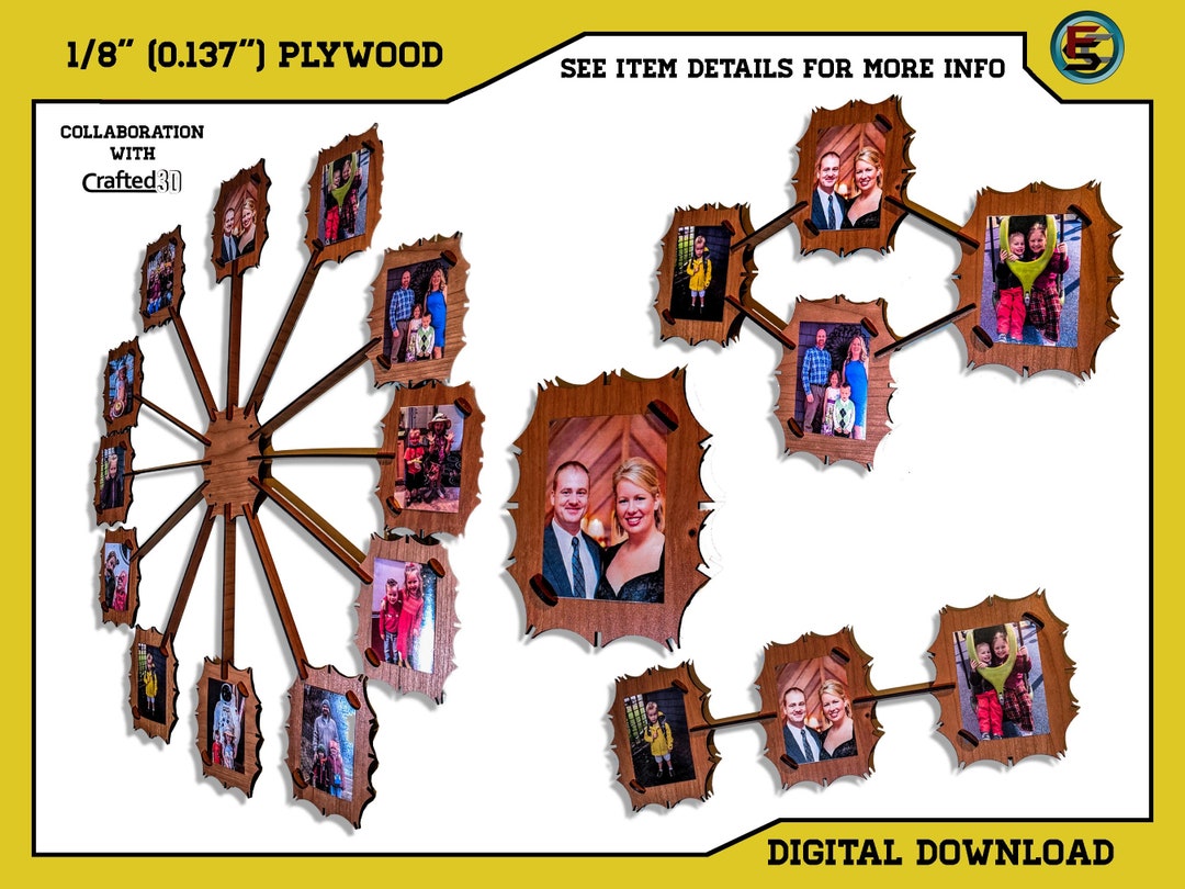 Photo Grid Svg Ai Laser Cut Files INSTANT DOWNLOAD - Etsy