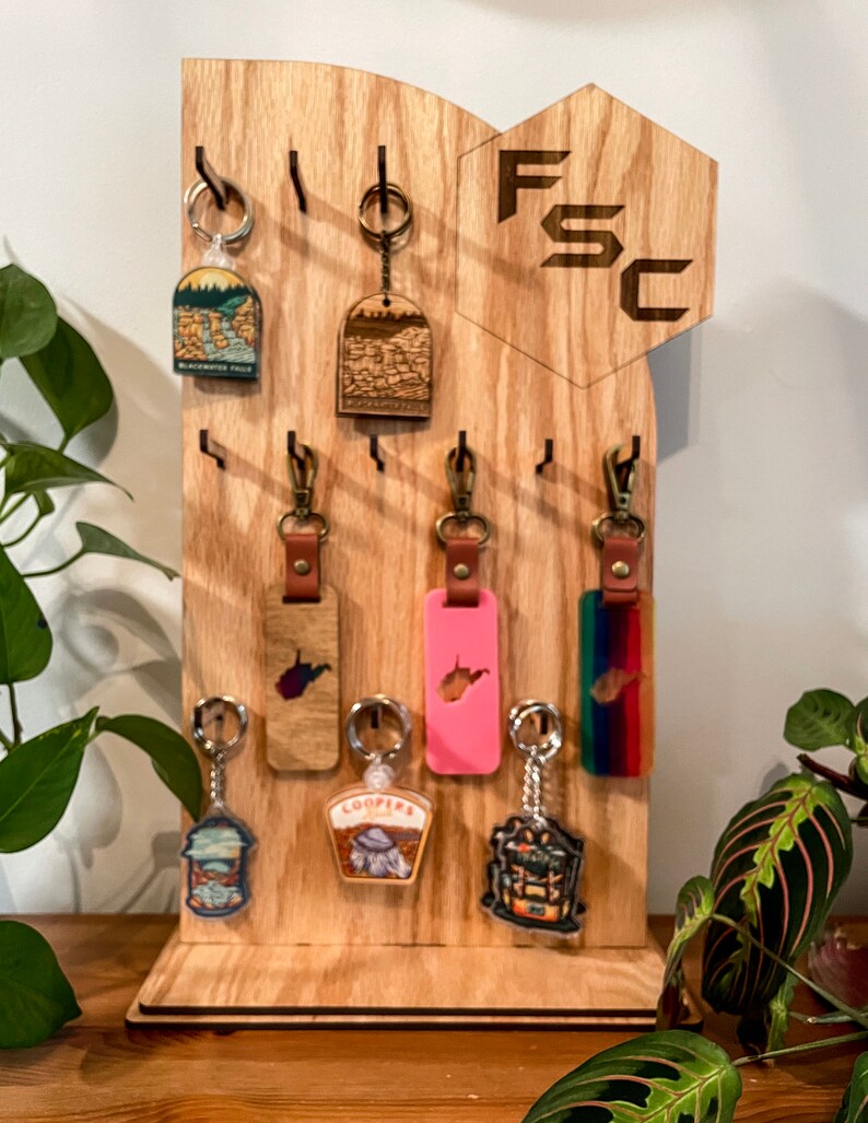 Arch Logo Keychain Stand SVG Ai Laser Cut Files INSTANT | Etsy