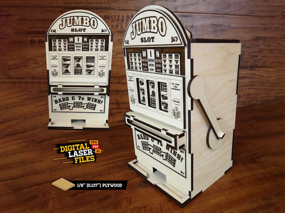 Slot Machine Box Svg + Ai Laser Cut Files -- INSTANT DOWNLOAD - Etsy