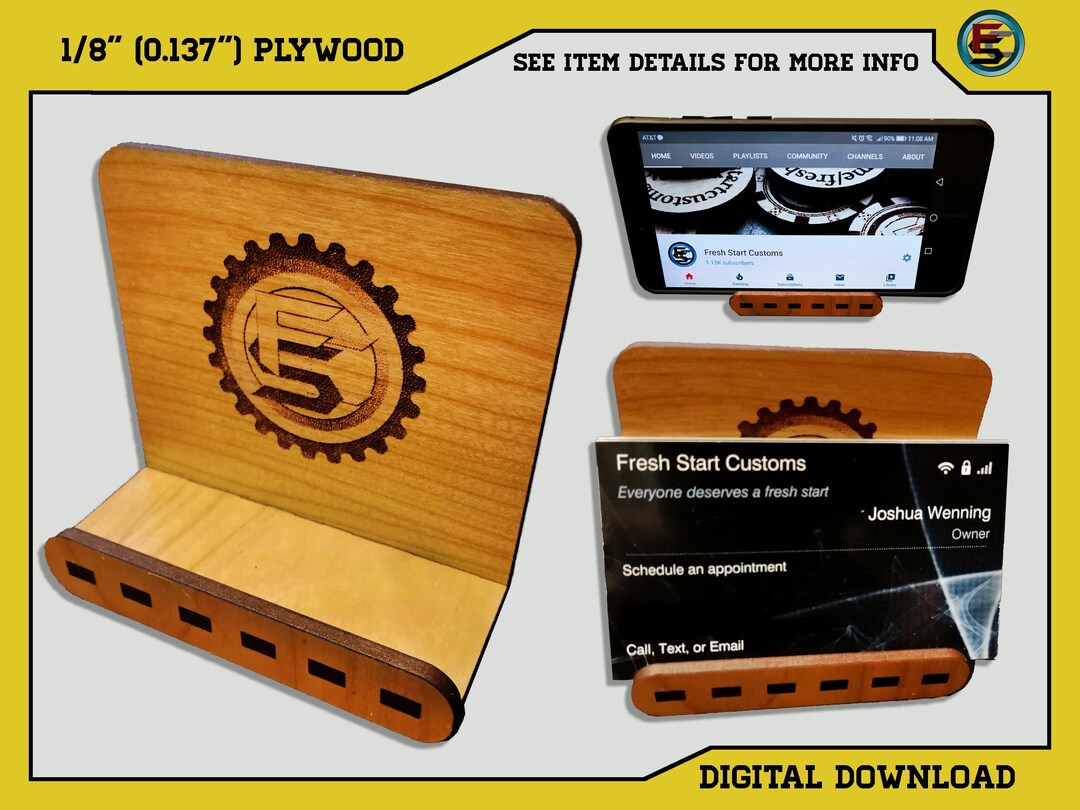 Phone Movie Stand SVG Ai Laser Cut Files INSTANT DOWNLOAD - Etsy
