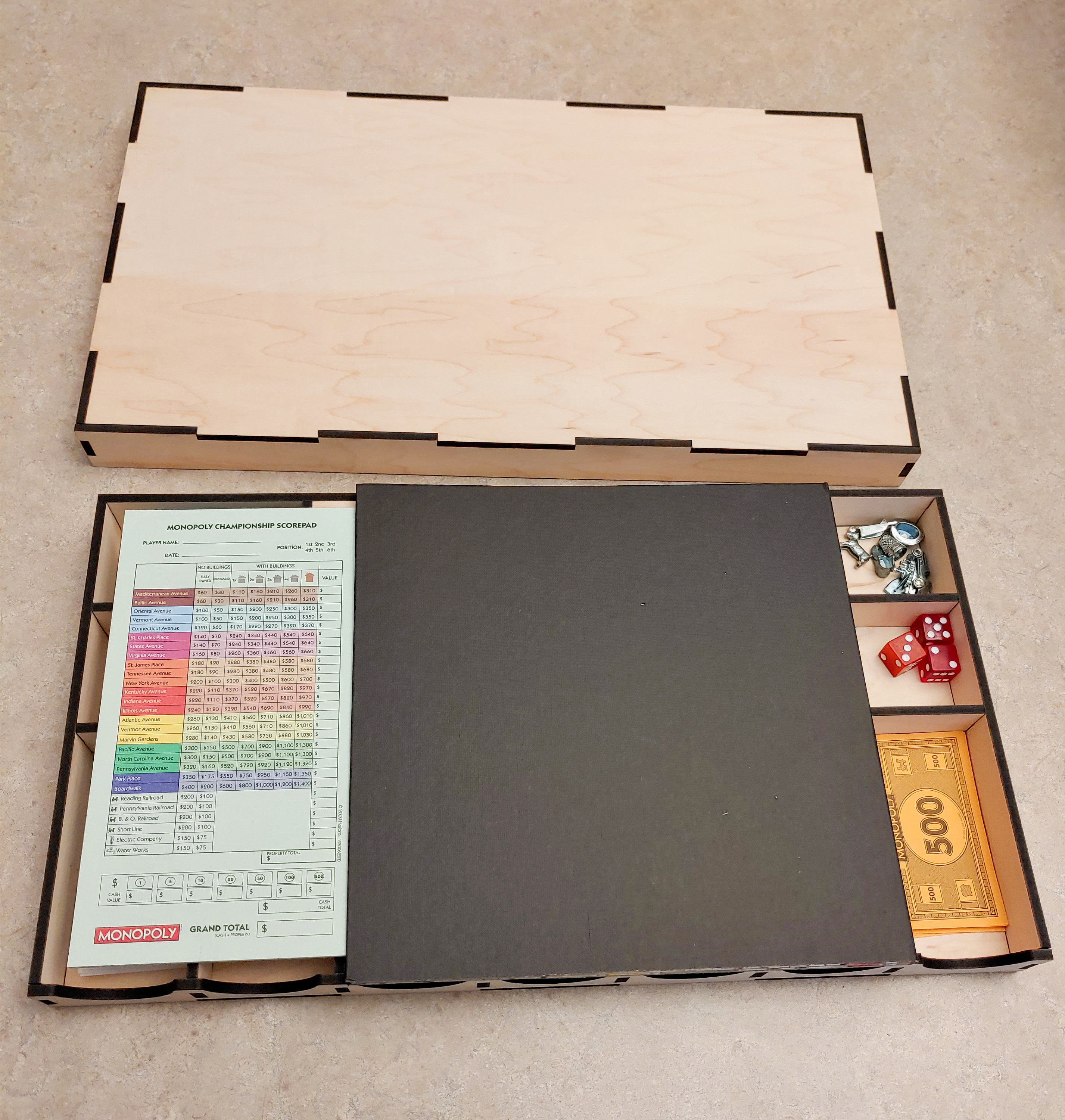 Board Game Bank Box SVG + Ai Laser Cut Files -- INSTANT DOWNLOAD - Etsy