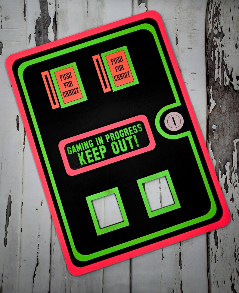 Arcade Game Plate SVG Ai Laser Cut Files INSTANT DOWNLOAD - Etsy
