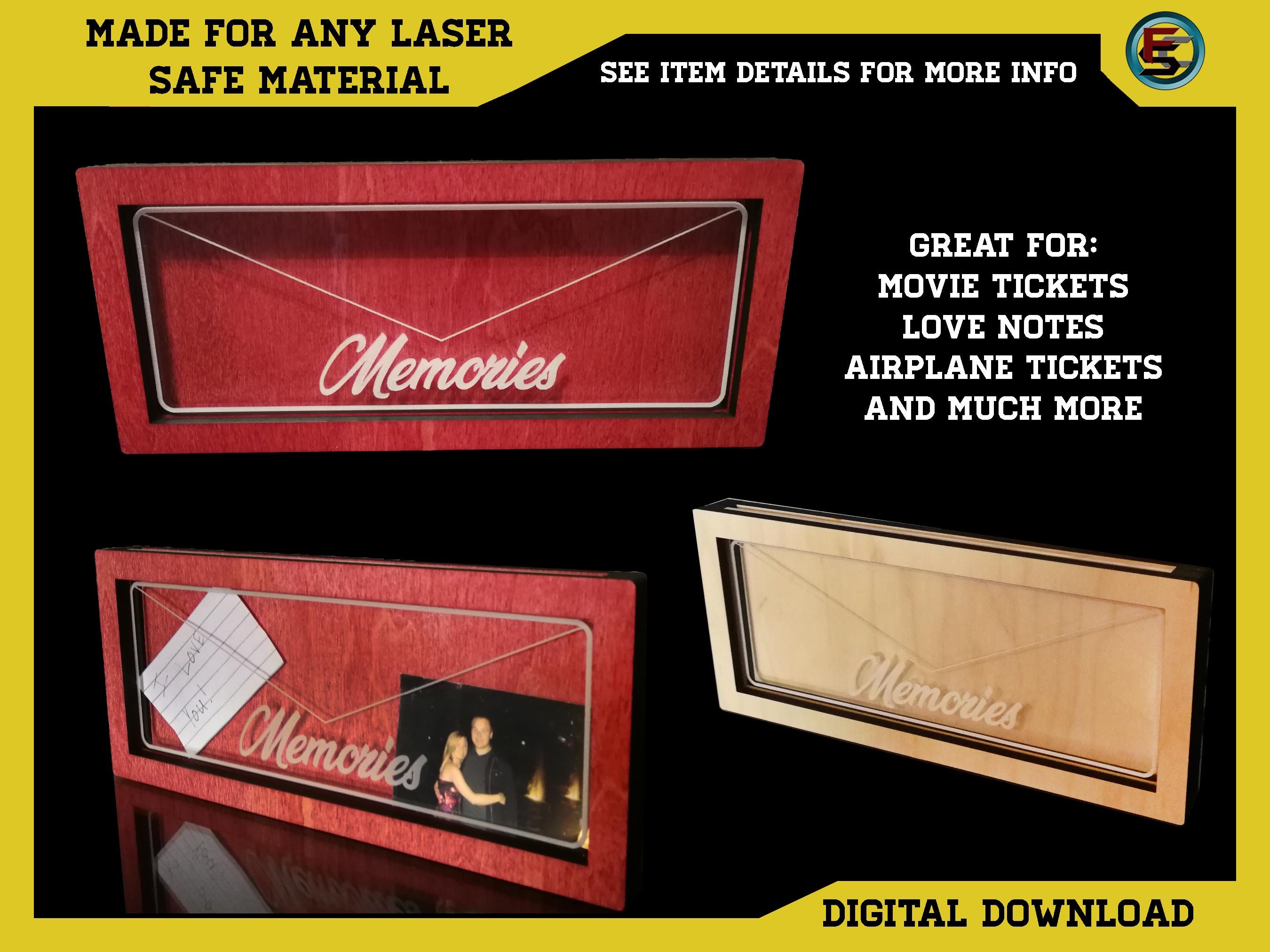 Memory Box SVG Ai Laser Cut Files INSTANT DOWNLOAD - Etsy