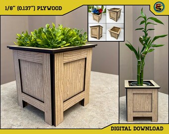 Flower Planter Box Svg - Etsy