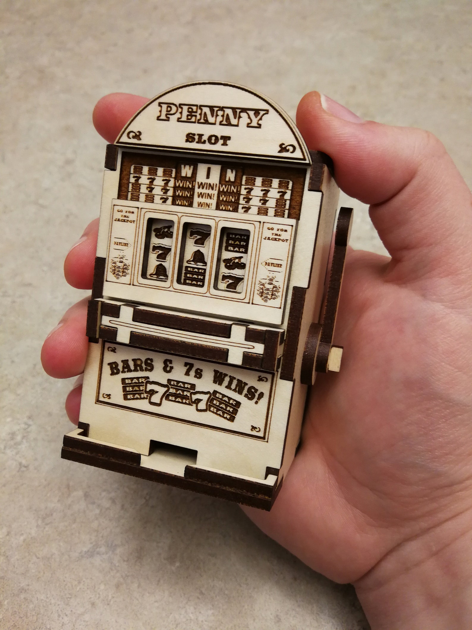 Penny Slot Box Svg Ai Laser Cut Files INSTANT DOWNLOAD - Etsy Singapore