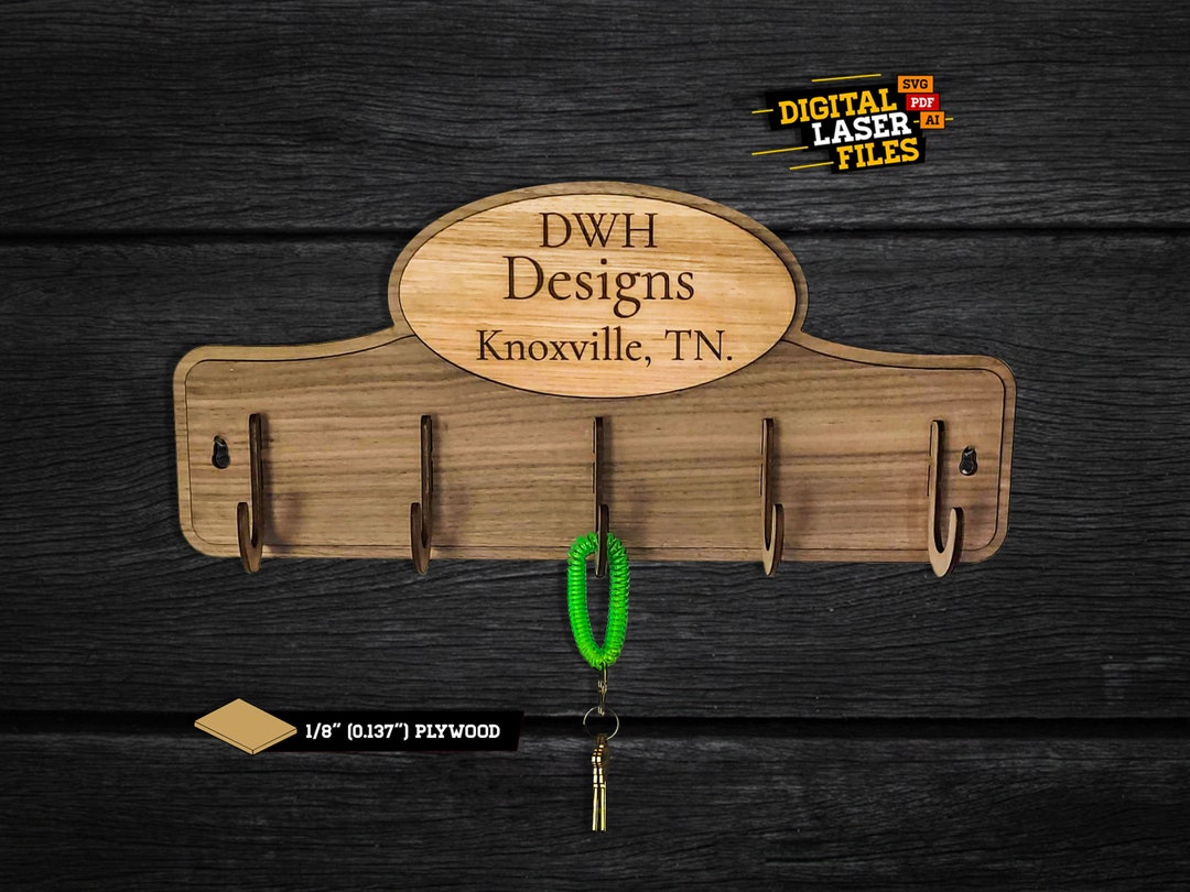 Key Hangers SVG + Ai Laser Cut Files -- INSTANT DOWNLOAD - Etsy