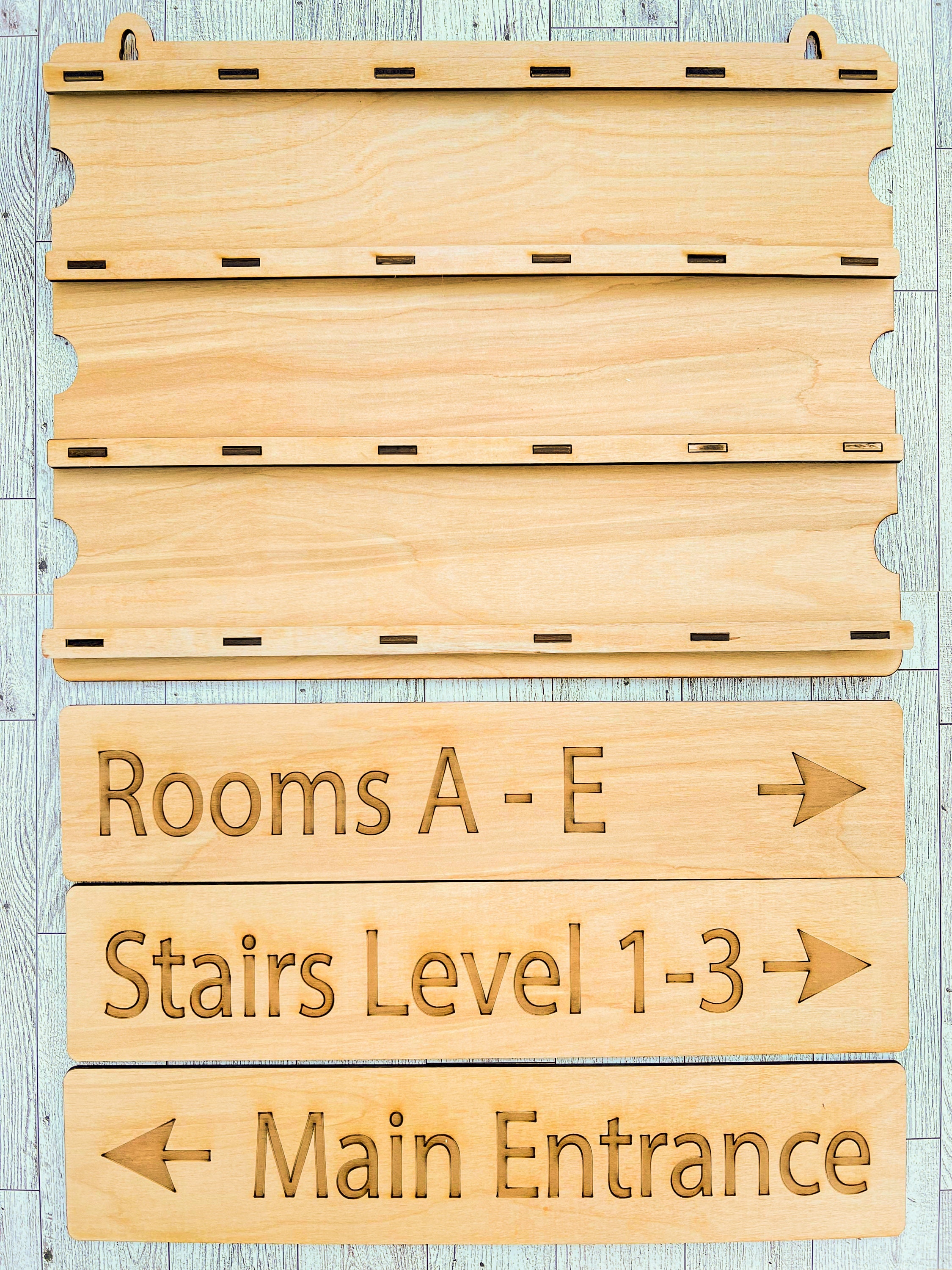 Slide in Wall Sign SVG Ai Laser Cut Files INSTANT - Etsy