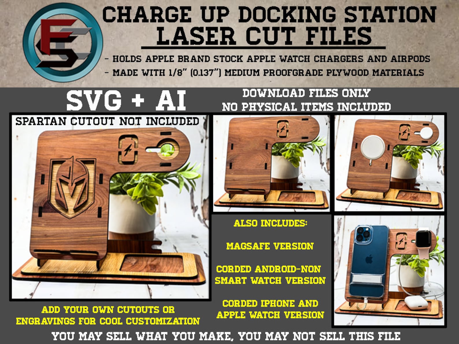 Charge up Docking Station SVG Ai Laser Cut Files INSTANT - Etsy Canada