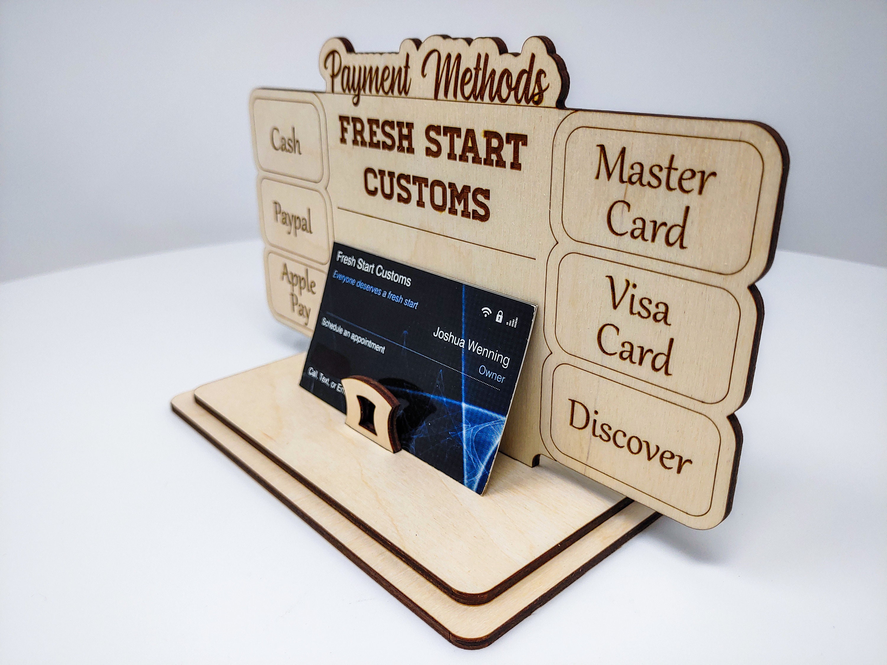 Mini Payment Display SVG Ai Laser Cut Files INSTANT - Etsy